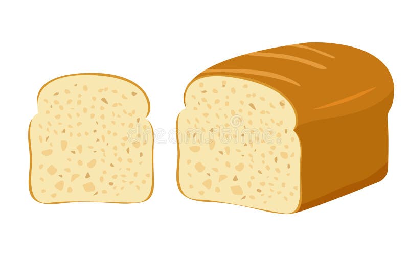 Whole Wheat Bread , Vector Illustration. Stock Illustration - Illustration of rural, lunch ...