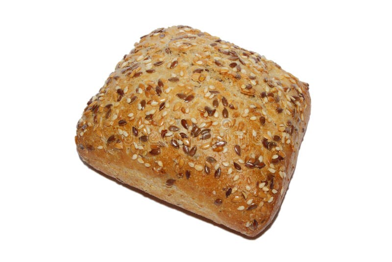 Whole wheat bun stock photo. Image of loaf, dough, cereal - 30018934