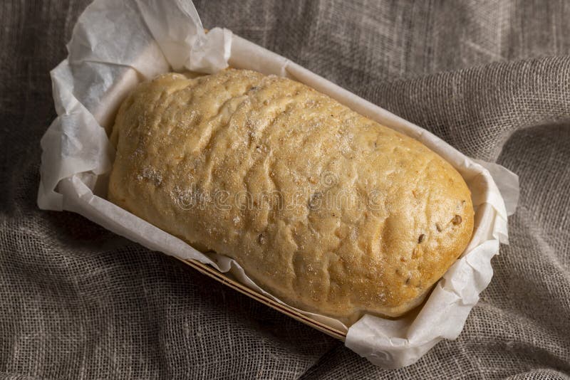 A Whole Wheat Loaf of Fresh Bread Stock Image - Image of rustic, home ...