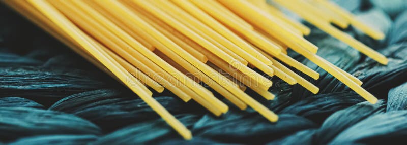 Whole Wheat Raw Spaghetti, Pasta Organic Food Stock Photo - Image of ...