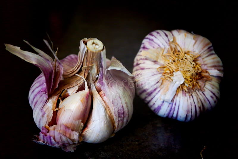 Whole Garlic Half Opened Stock Photos - Free & Royalty-Free Stock ...