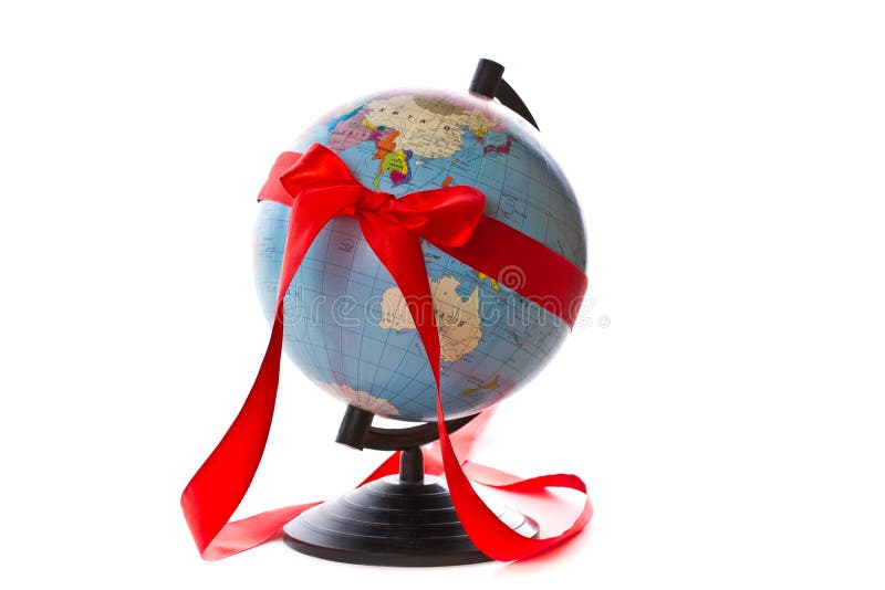 World as a gift stock illustration. Illustration of design - 19958273