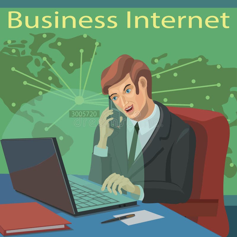 The Whole World is Connected in Internet Business Information Stock ...