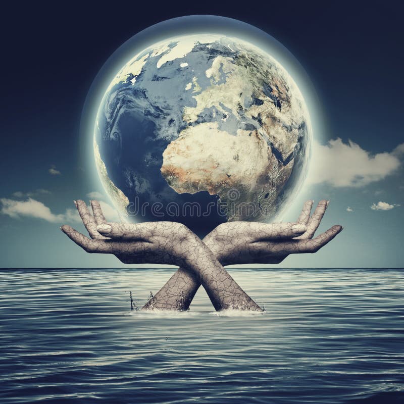 Whole world in her hands stock image. Image of safe, background - 38217863