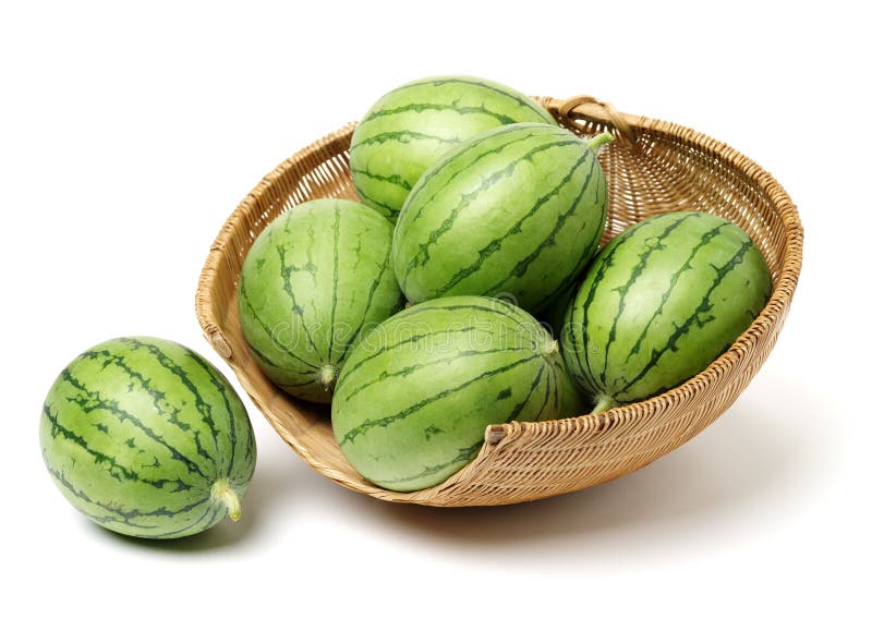 Whole Young Small Watermelon Stock Photo - Image of closeup, small ...