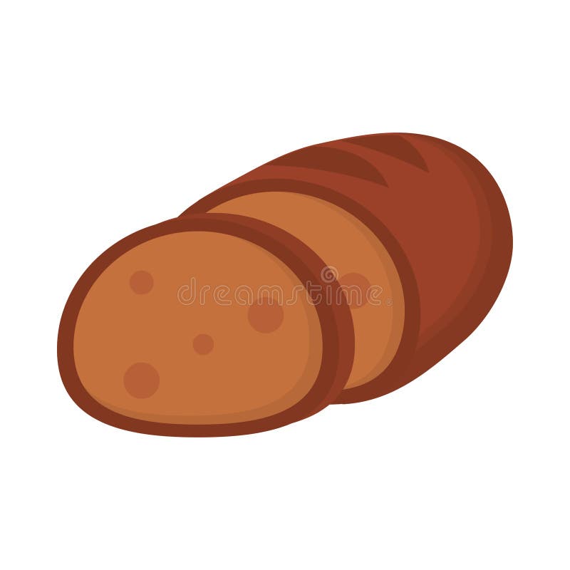 Wholemeal bread icon stock vector. Illustration of icon - 262767743