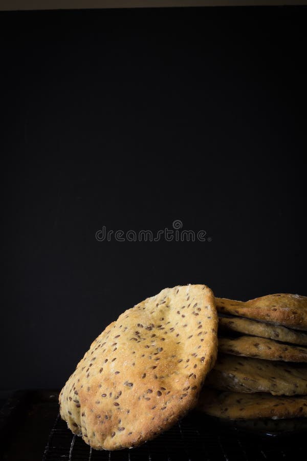 Wholemeal Bread Sliced Vertical Stock Photo - Image of copy, rustic ...