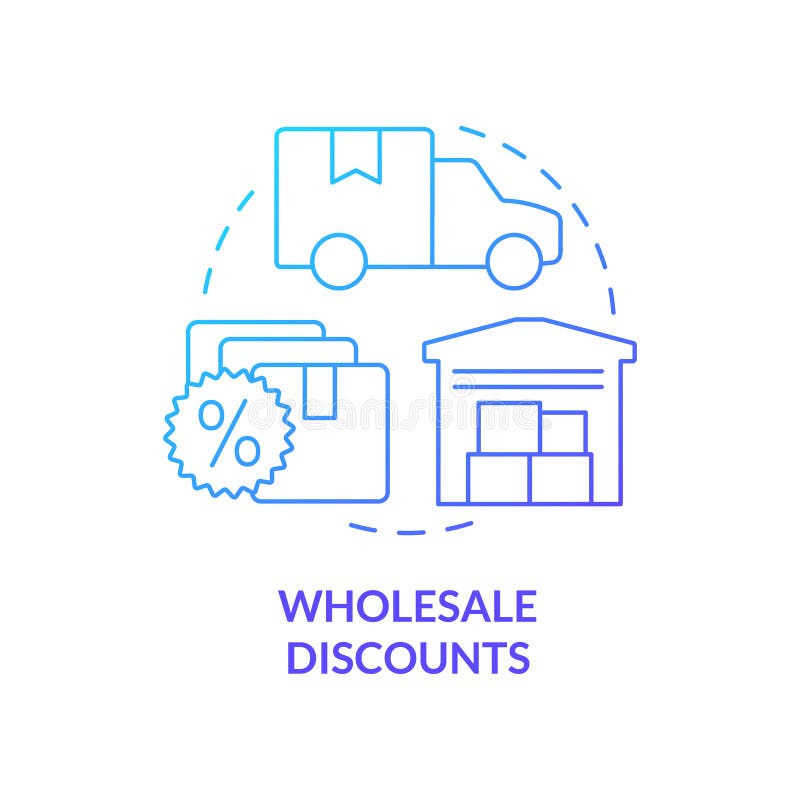 Wholesale Discounts Light Blue Concept Icon Stock Vector - Illustration ...