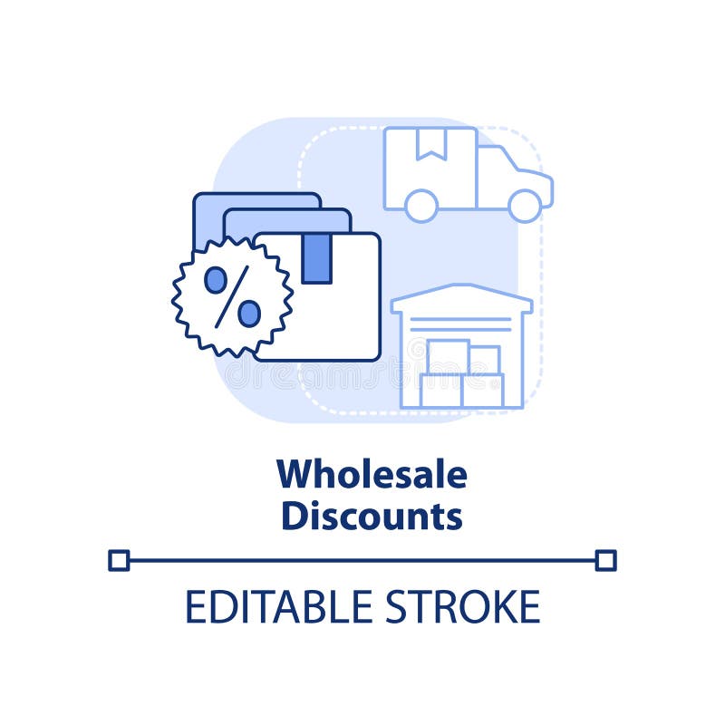 Wholesale Discounts Light Blue Concept Icon Stock Vector - Illustration ...
