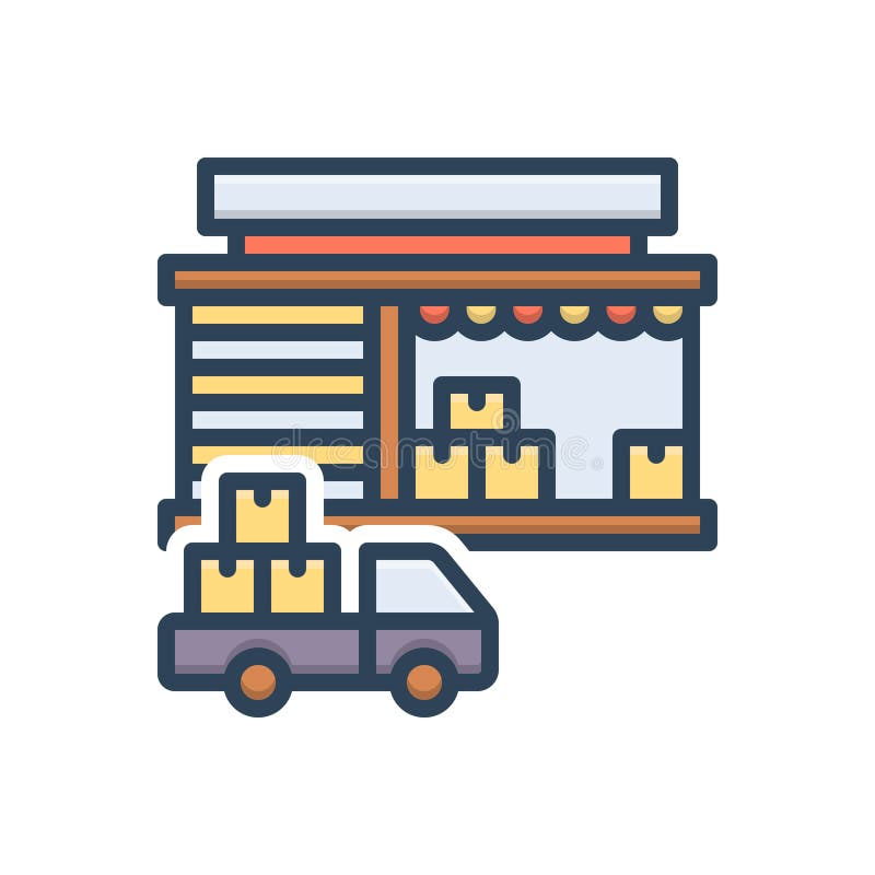 Color Illustration Icon for Wholesale, Wide Ranging and All Inclusive ...