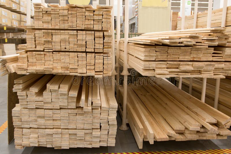 Wholesale Store Building Materials from Wood Stock Photo - Image of ...