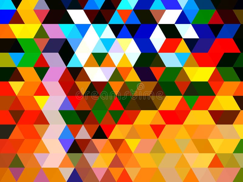A Wholesome Colorful Pattern of Geometric Illustration of Colorful ...
