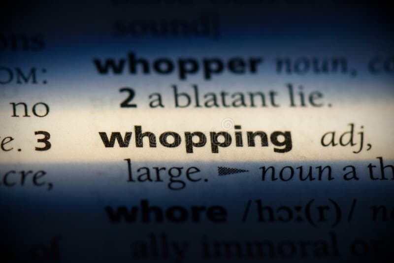 Whopping stock photo. Image of highlight, word, idea - 161578712