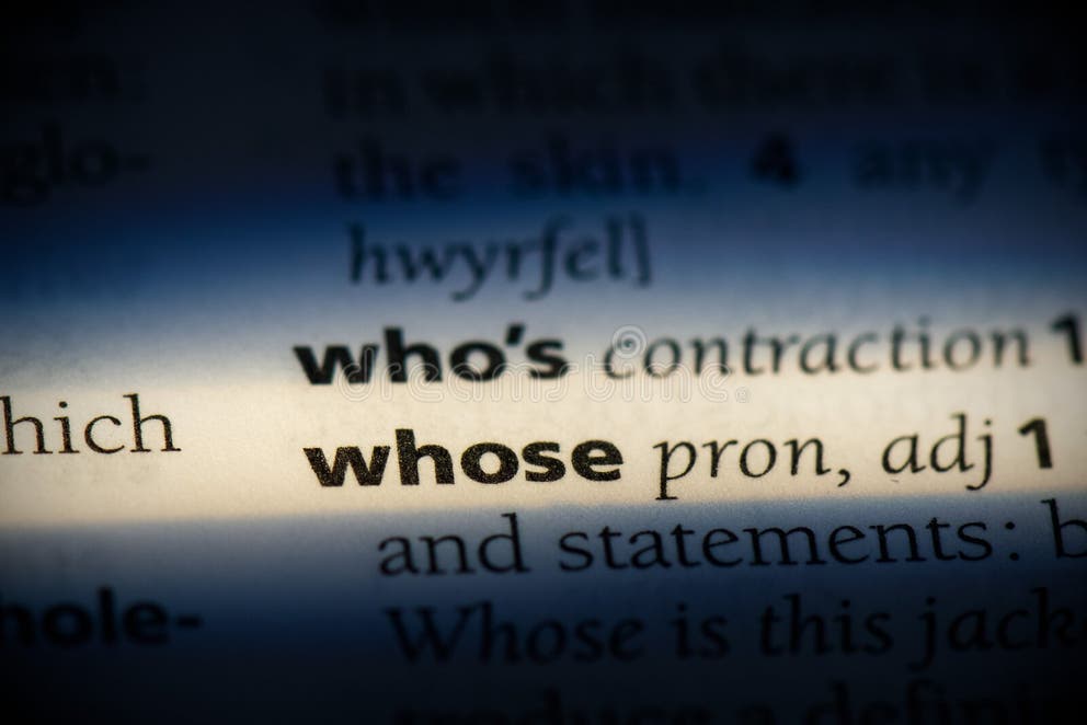 Whose stock image. Image of learn, concept, meaning - 161577015