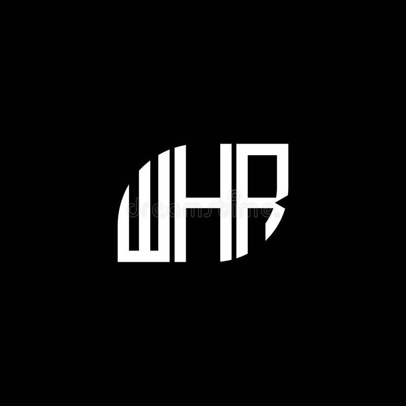 WHR Letter Logo Design on Black Background. WHR Creative Initials ...