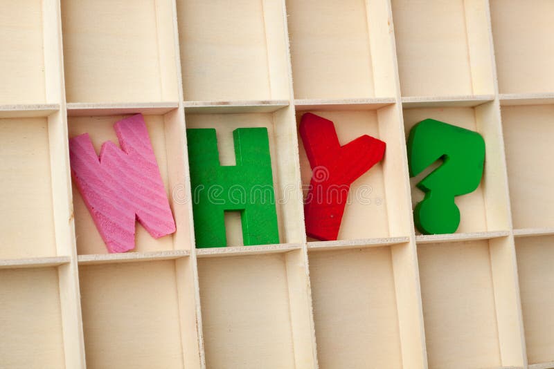 Why stock photo. Image of educate, block, learn, preschool - 19907076