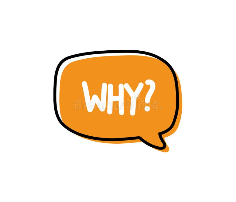 Why? Badge, Icon, Logo Vector Design Illustration on White Background ...