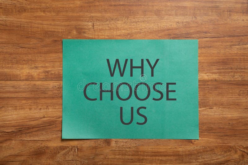 Why Choose Us?. Business Concept Stock Photo - Image of question ...