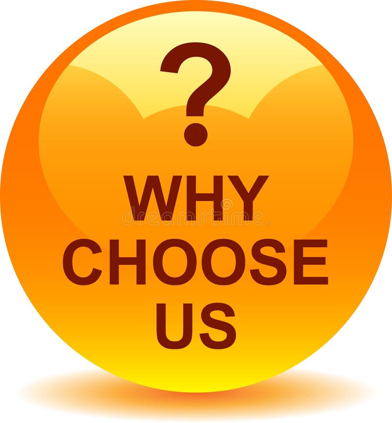 Why choose us button stock vector. Illustration of bright - 120724021