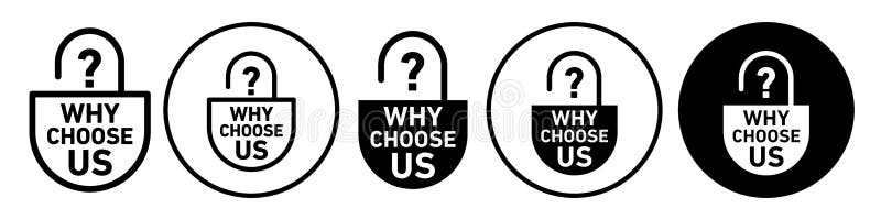 Why Choose Us Icon Vector Set Collection for Web Stock Vector ...