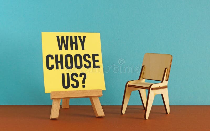 Why Choose Us is Shown Using the Text Stock Image - Image of offer ...