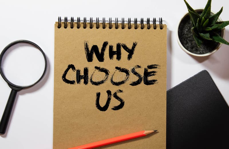 Why Choose Us. Text Inside Torn Paper Stock Photo - Image of ...