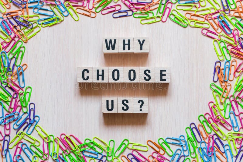 Why Choose Us Words Concept Stock Image - Image of choose, letter ...
