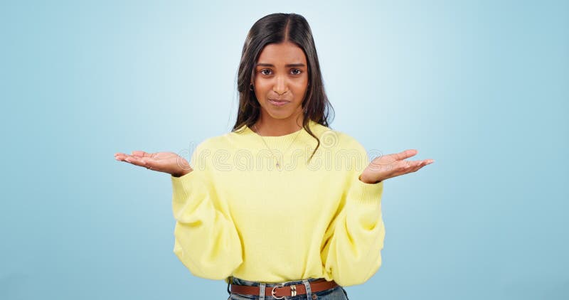 Confused, Face and Senior Woman in Studio with Questions, Presentation ...