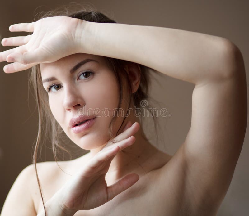 Why hide behind makeup stock photo. Image of space, natural - 145823502