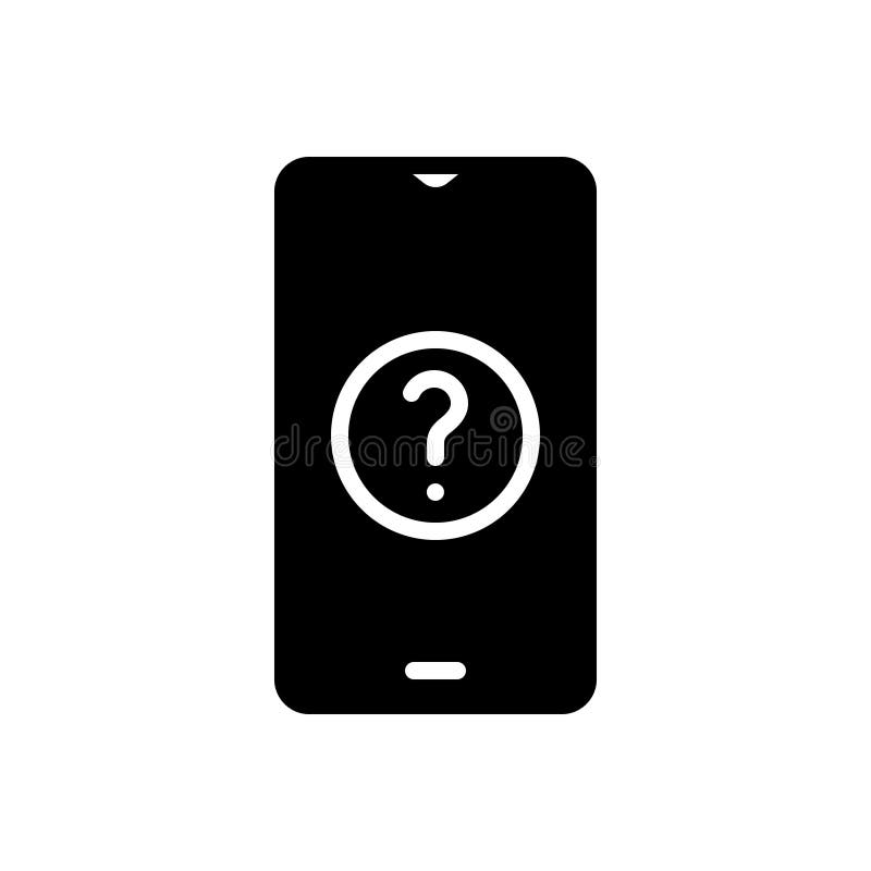 Black Solid Icon for Why, Question and Mark Stock Vector - Illustration ...