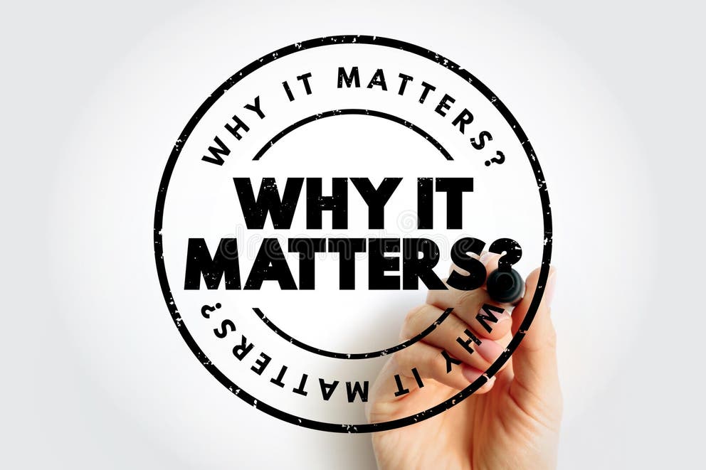 Why it Matters Question Text Stamp, Concept Background Stock Image ...