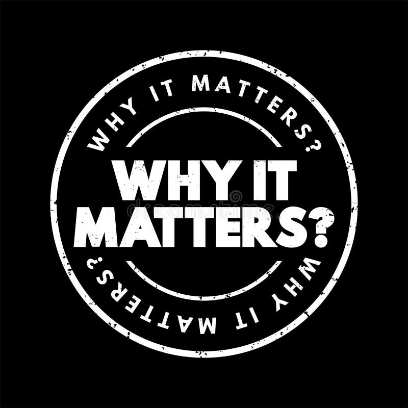 Why it Matters Question Text Message Bubble, Concept Background Stock ...
