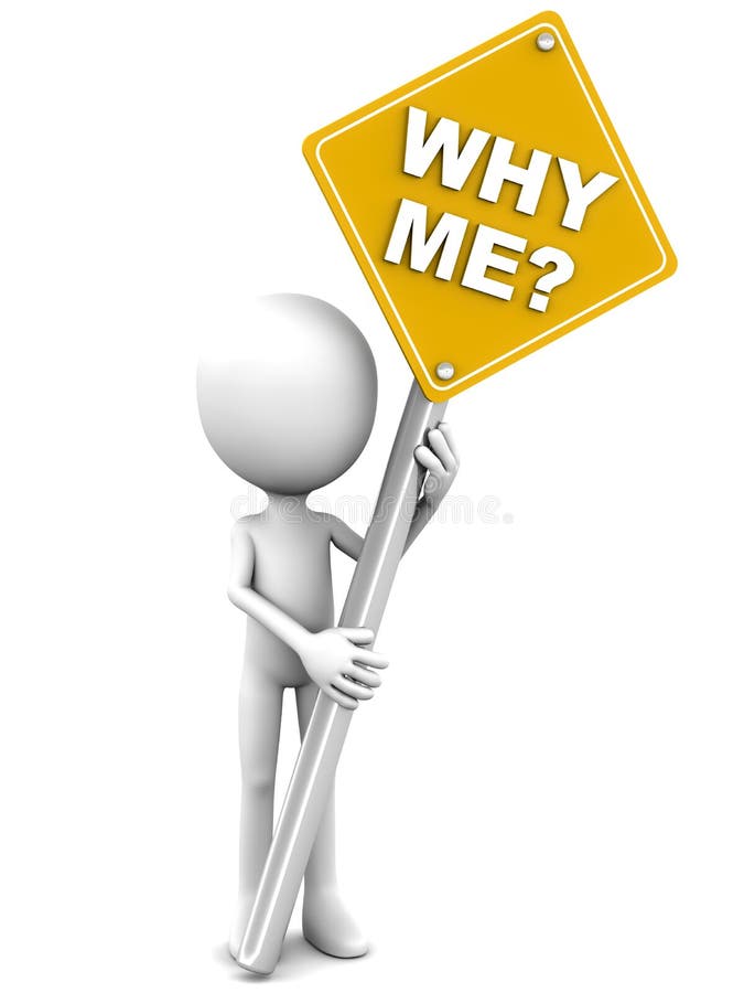 Why me stock illustration. Illustration of question, trouble - 43381752