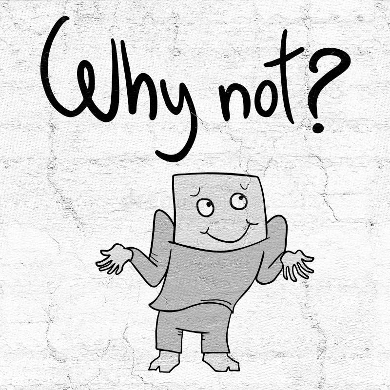 Why not message stock illustration. Illustration of happy - 96485281