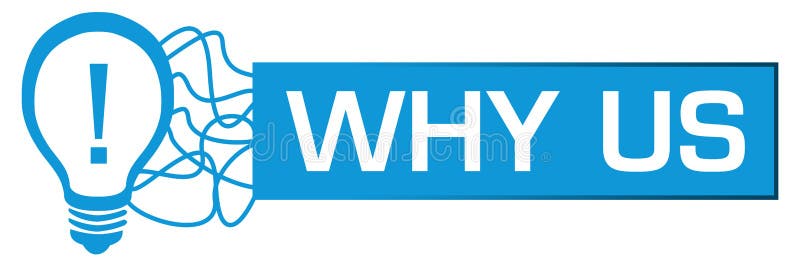 Why Us Bulb Random Lines Box Horizontal Stock Illustration ...