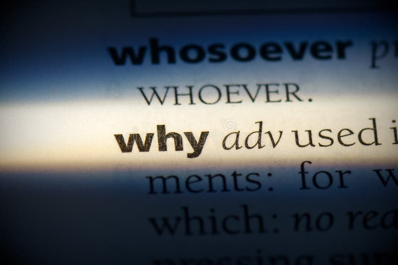 Why stock image. Image of writing, highlight, meaning - 161575937