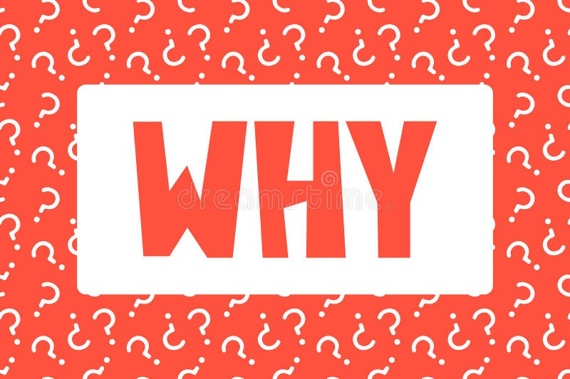 Why Word on Seamless Pattern Background with Question Marks. Question ...