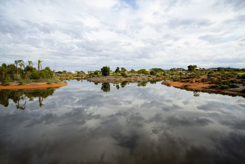 Whyalla Wetlands stock photo. Image of sunrise, south - 257942222