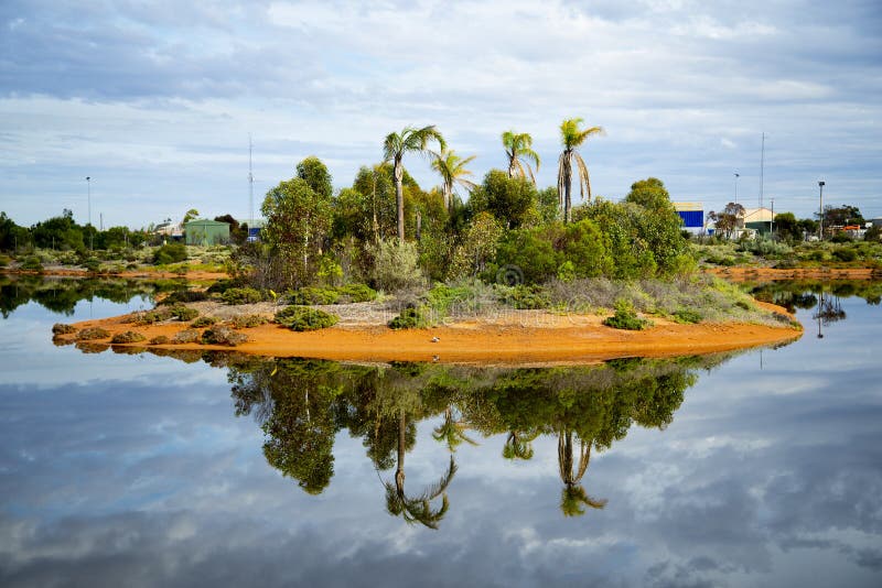 Whyalla Wetlands stock image. Image of green, landscape - 257942241