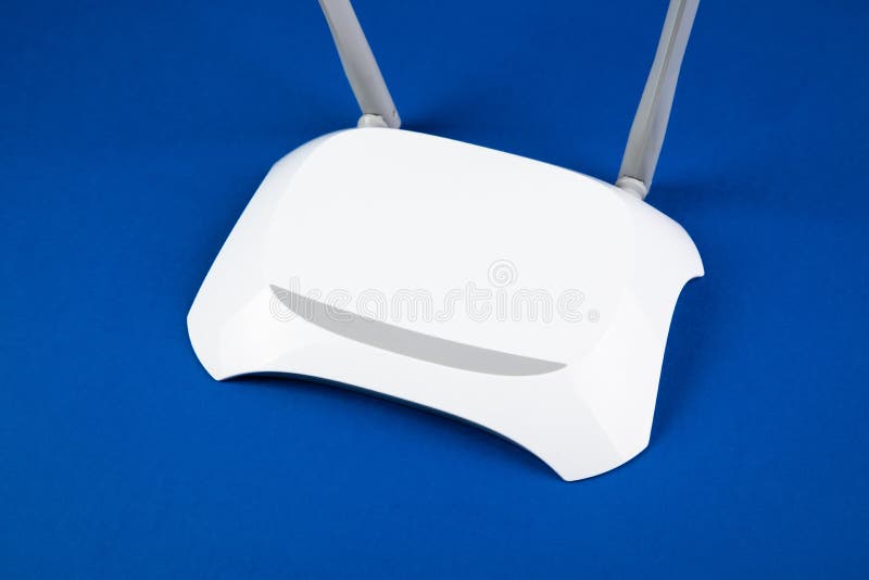 Wi-fi Adapter on a Blue Background Stock Image - Image of network ...
