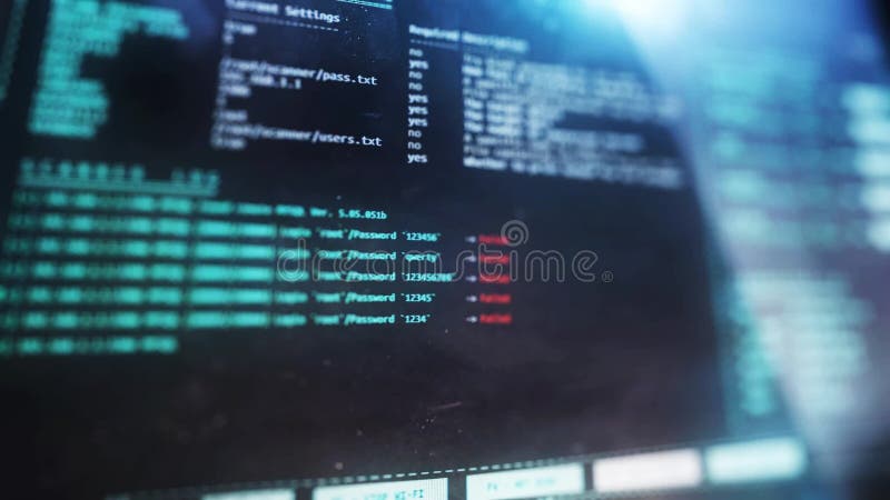 Wi-fi Analyzer User Interface on Computer Display. TV Concept Stock ...