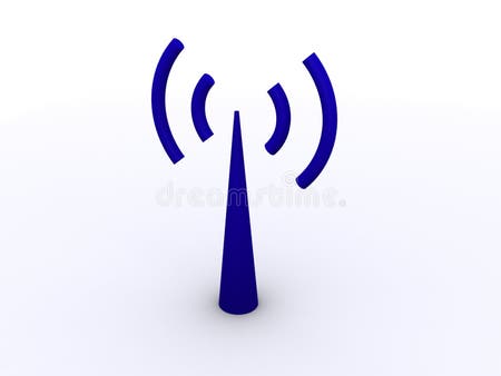 A wi-fi antenna stock illustration. Illustration of antenna - 6135184