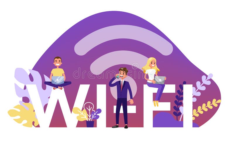 Wi-fi Concept. Idea of Global Wireless Connection Stock Vector ...