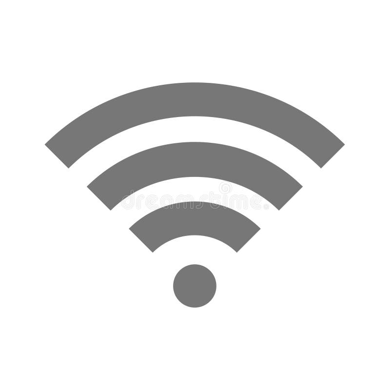 Wi-fi Connection Wave Vector Icon Stock Illustration - Illustration of ...