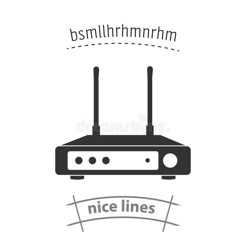 Wi Fi Icon. Wi-Fi Router Simple Icon. Wi-Fi Router Isolated Icon Stock ...