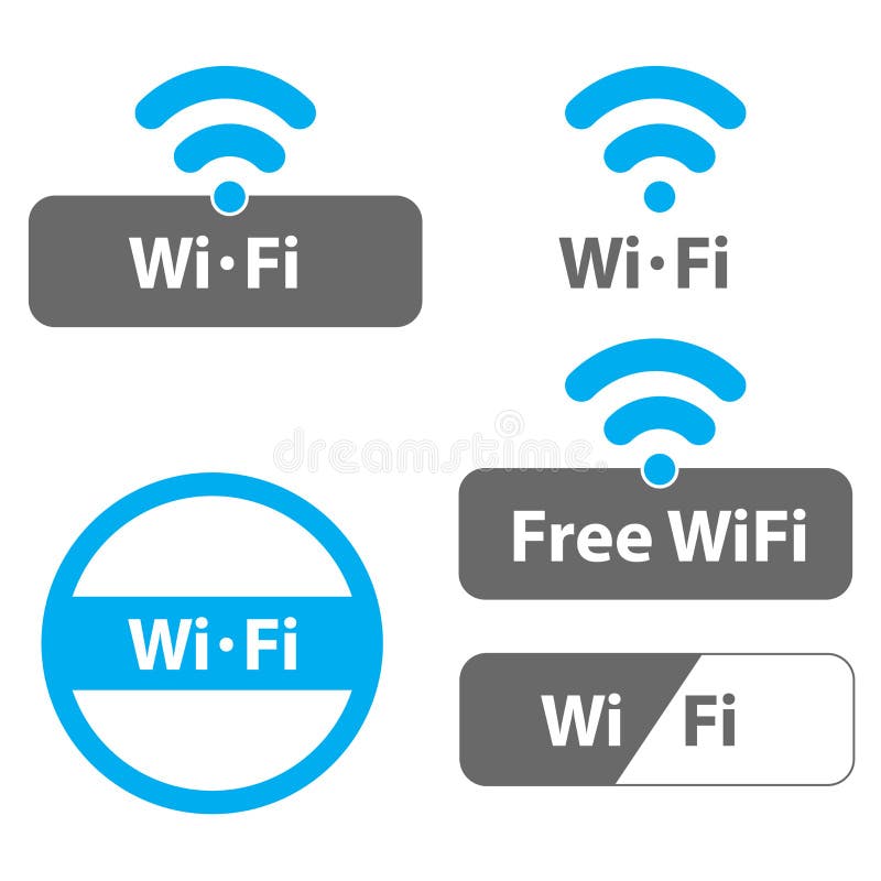 Wi-Fi illustrations stock vector. Illustration of symbol - 43684724
