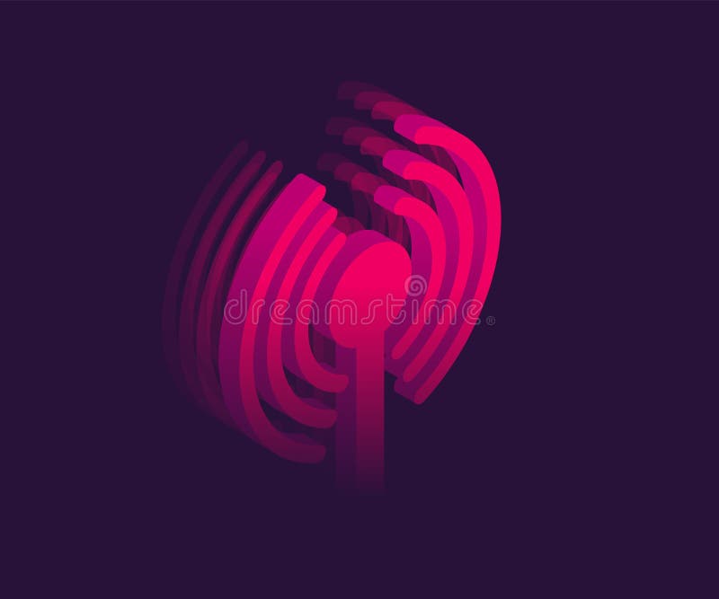 Wi-Fi Network Isometric Icon. Vector 3D Illustration. Stock Vector ...