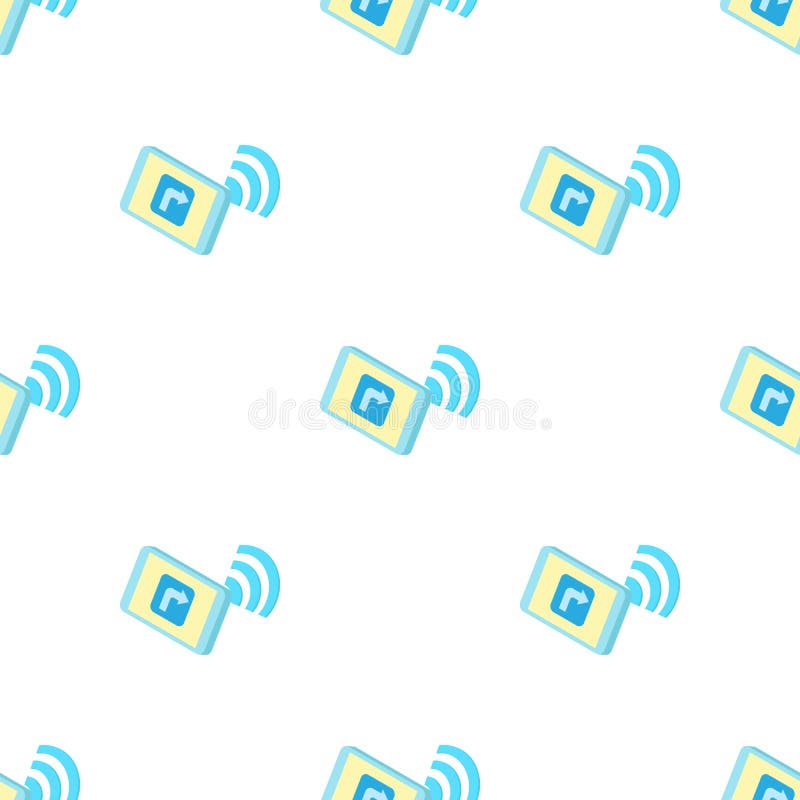 Wi Fi on Phone Pattern Seamless Vector Stock Vector - Illustration of ...