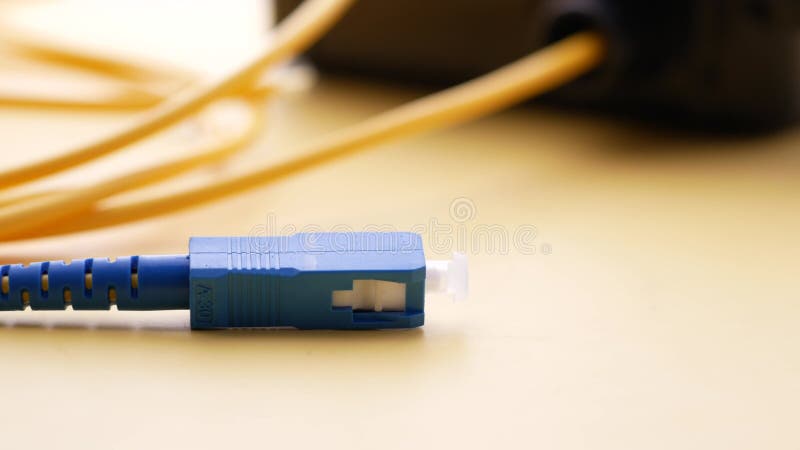 Wi-Fi Router with Cables on Table Stock Video - Video of port ...