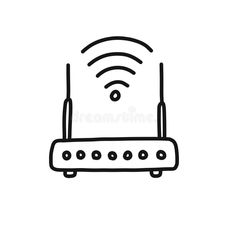 Mobile Router Sketch Stock Illustrations – 231 Mobile Router Sketch ...